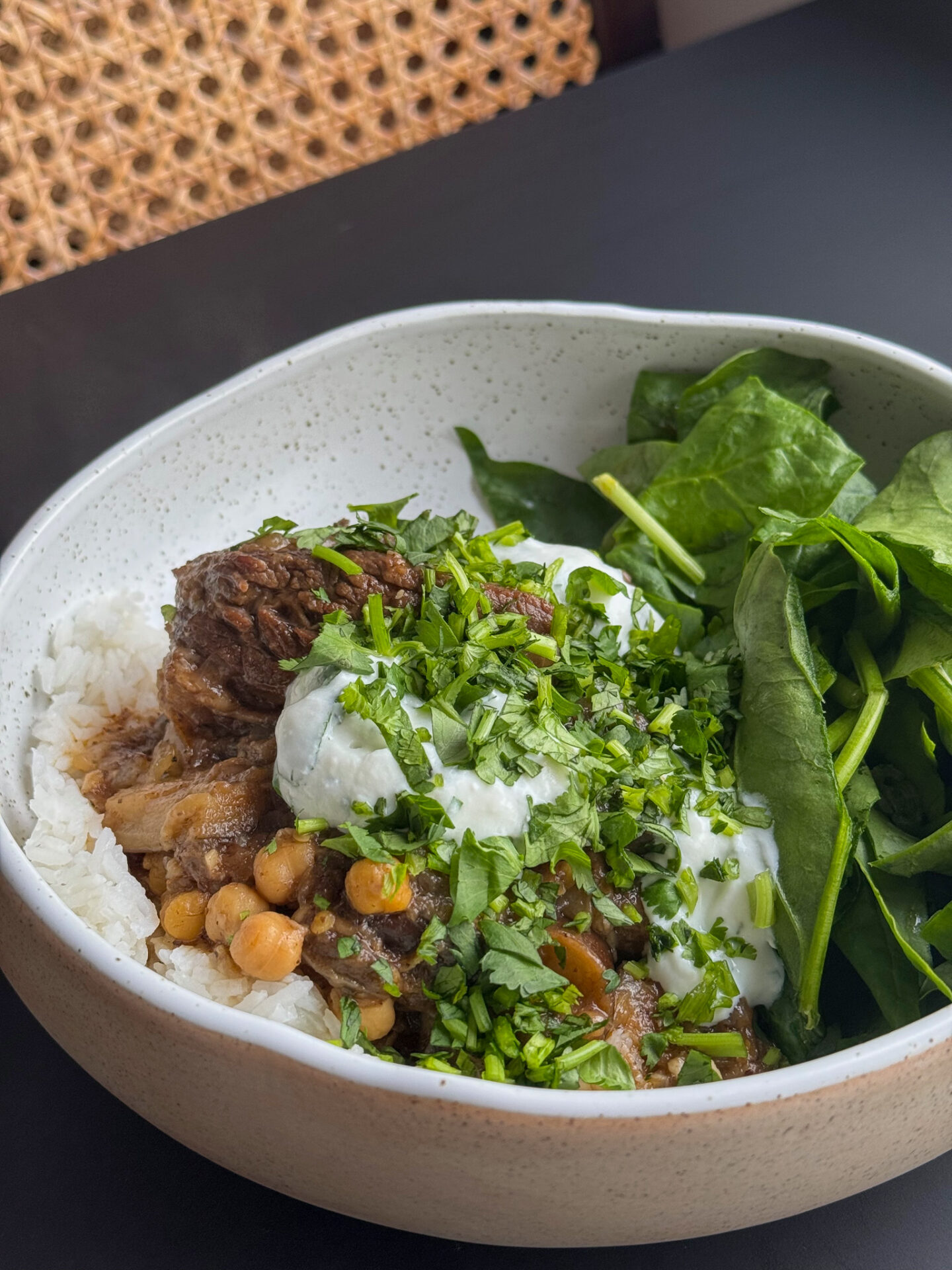 Braised Sumac Beef with Chickpeas & Eggplant - Brooke Kelly Nutrition